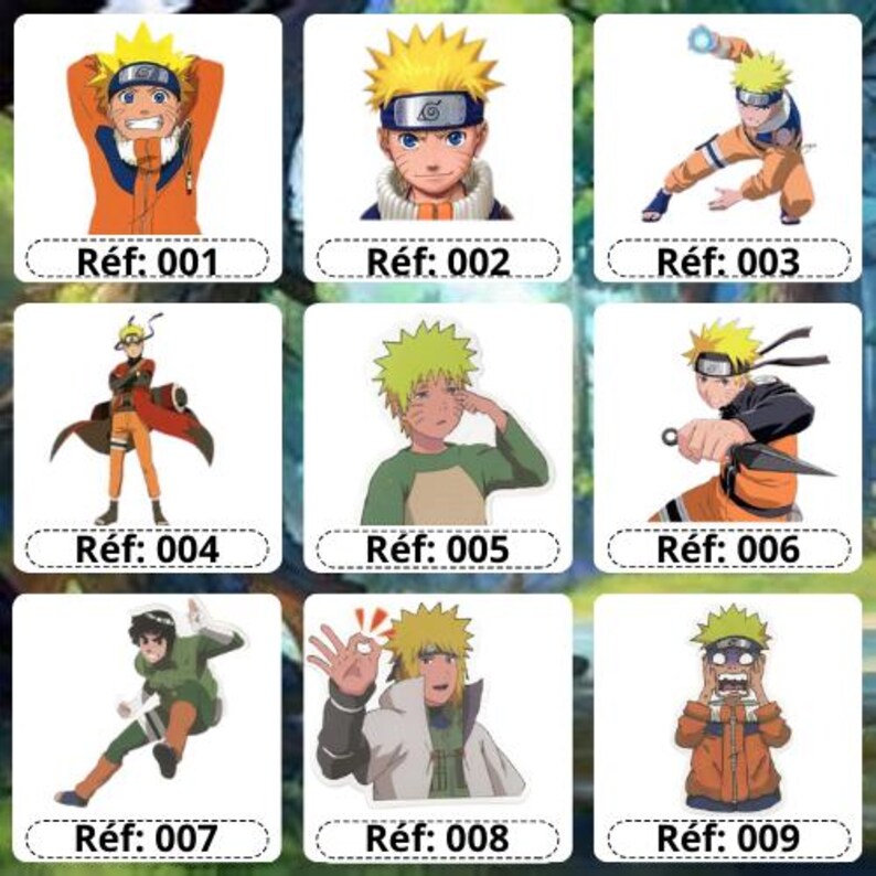 Naruto Bookmarks - Manga - Kawaii - Personalized - Original Gift ...