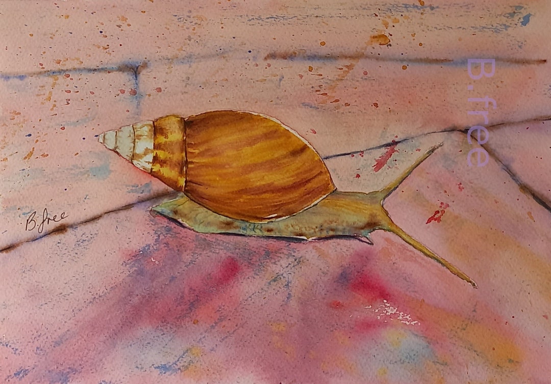 Snail Wall Art Painting Print Instant Download Printable Animal ...