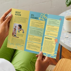 Printable Editable Autism Awareness Brochure | Informative Pamphlet ...