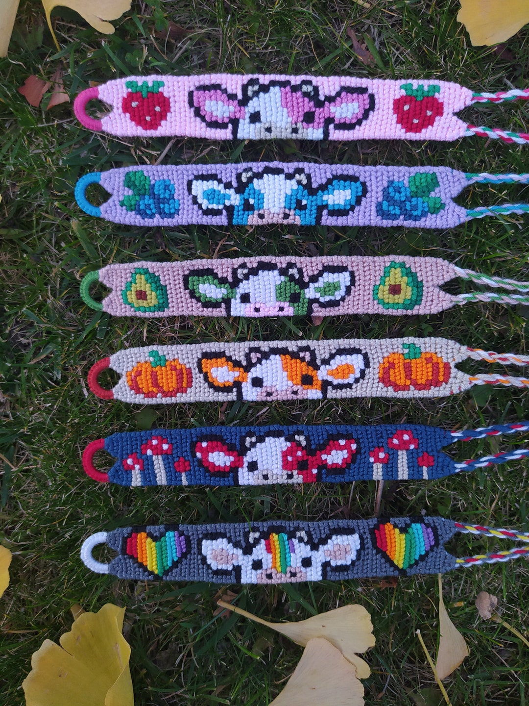 Cow Bracelet, Friendship Bracelet, Cow Handmade Knotted Bracelet ...