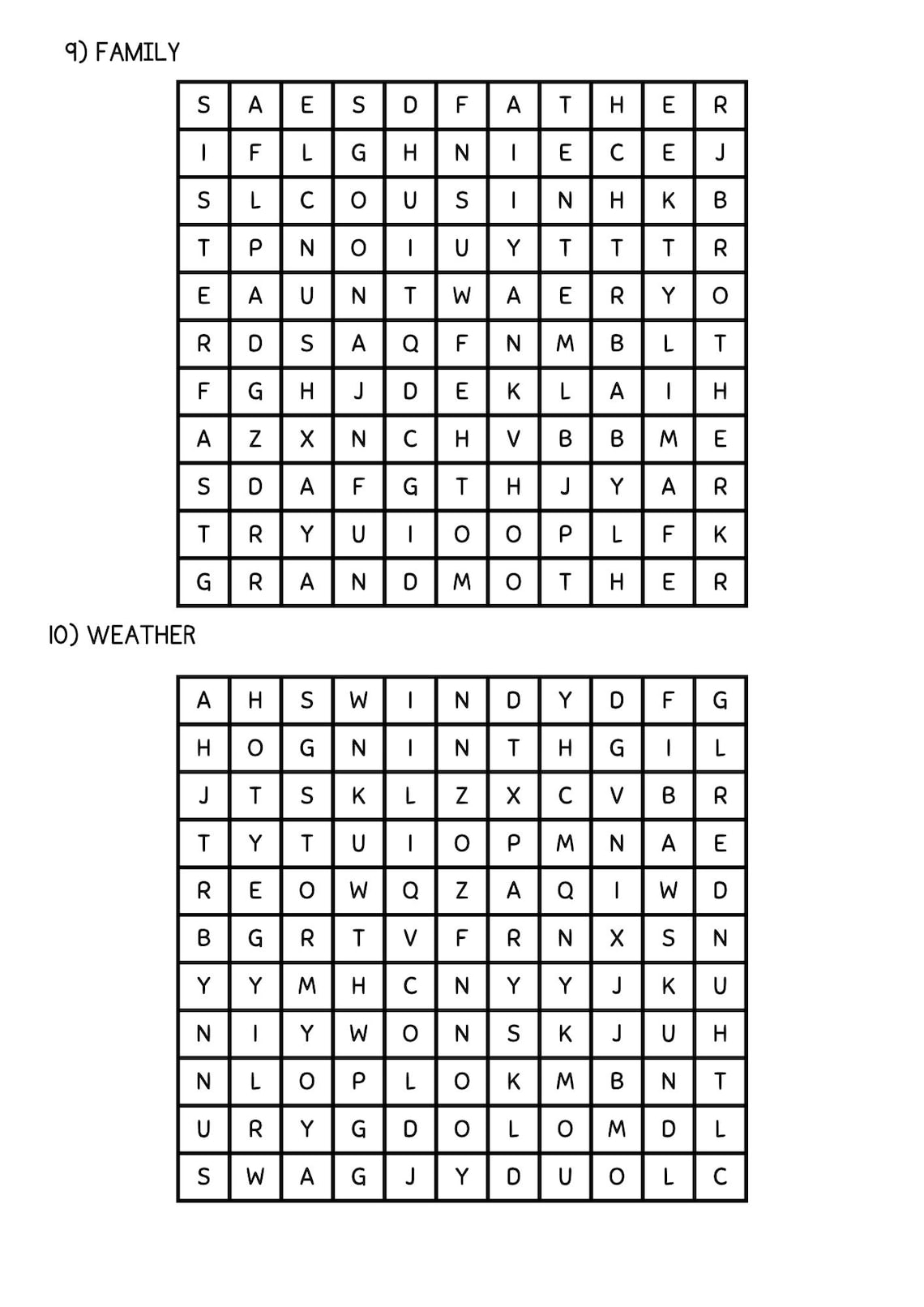 20 Fun Word Search Puzzles for Kids | Medium Level + Answer Key ...