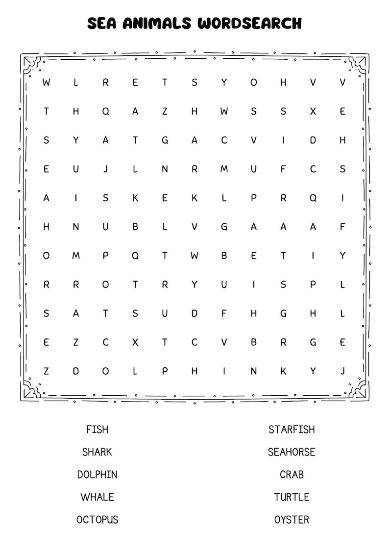 20 Fun Word Search Puzzles for Kids | Medium Level + Answer Key ...