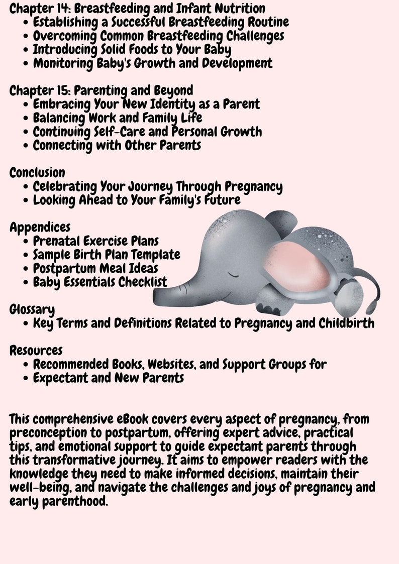 Complete Pregnancy Guide E-book • by Delulaar - Etsy