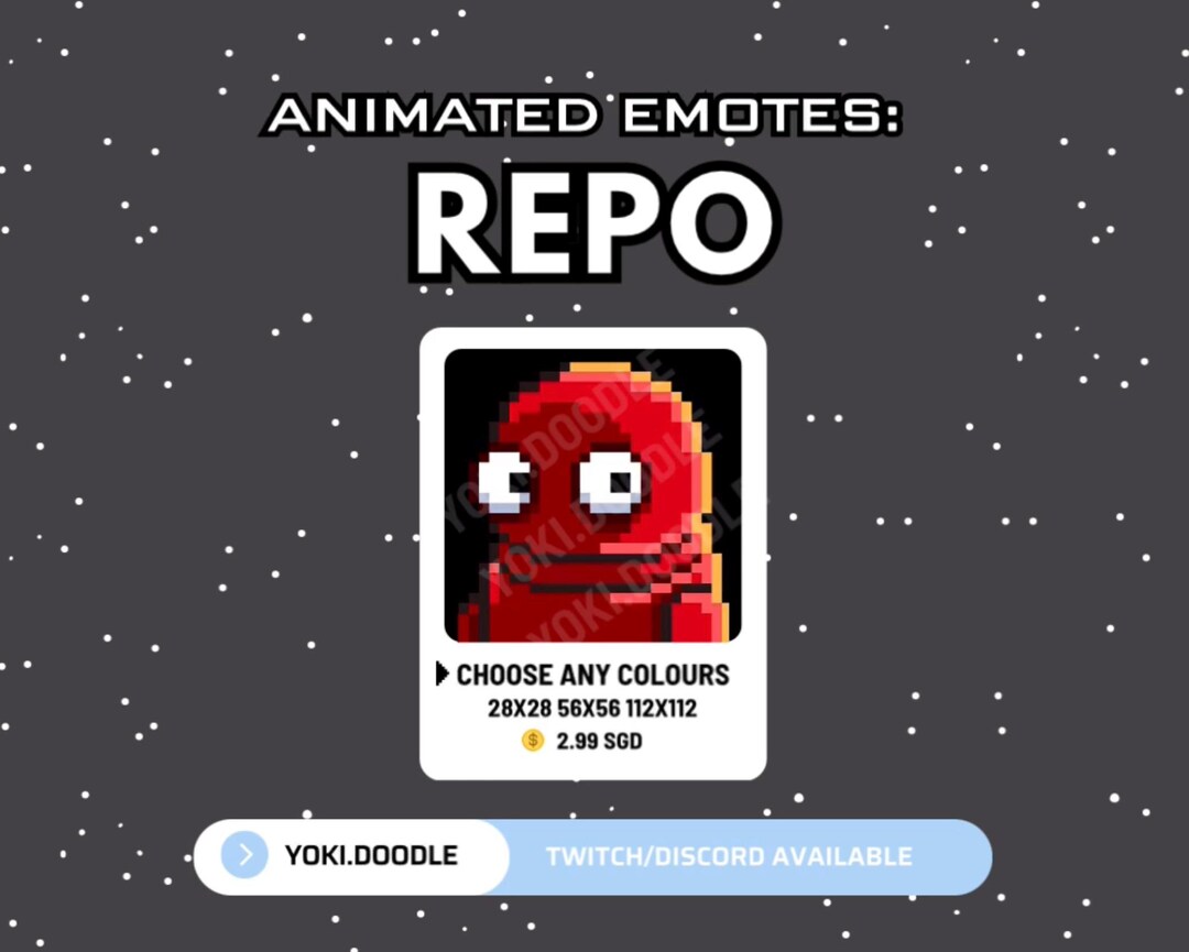Steam Game: REPO Series Funny Stare GIF Twitch Discord Emote for Stream ...