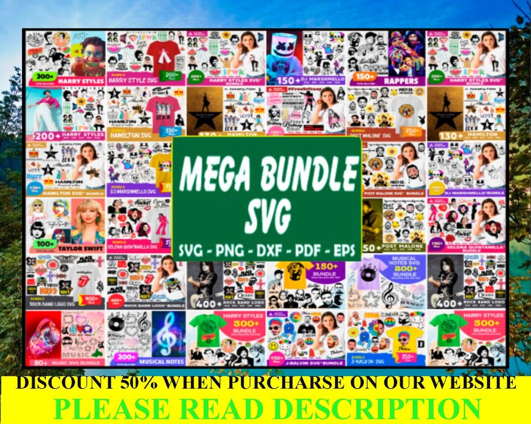 Famous Singer Mega Bundle Svg Harry Styles Svg Hamilton Svg - Etsy