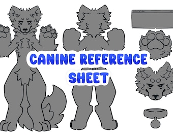 Canine Reference Sheet Base Pack Multiple Designs for Adopts YCH - Etsy