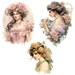 Watercolor Vintage Girls Clipart, Girls Clip Art, Ladies Png, Vintage ...