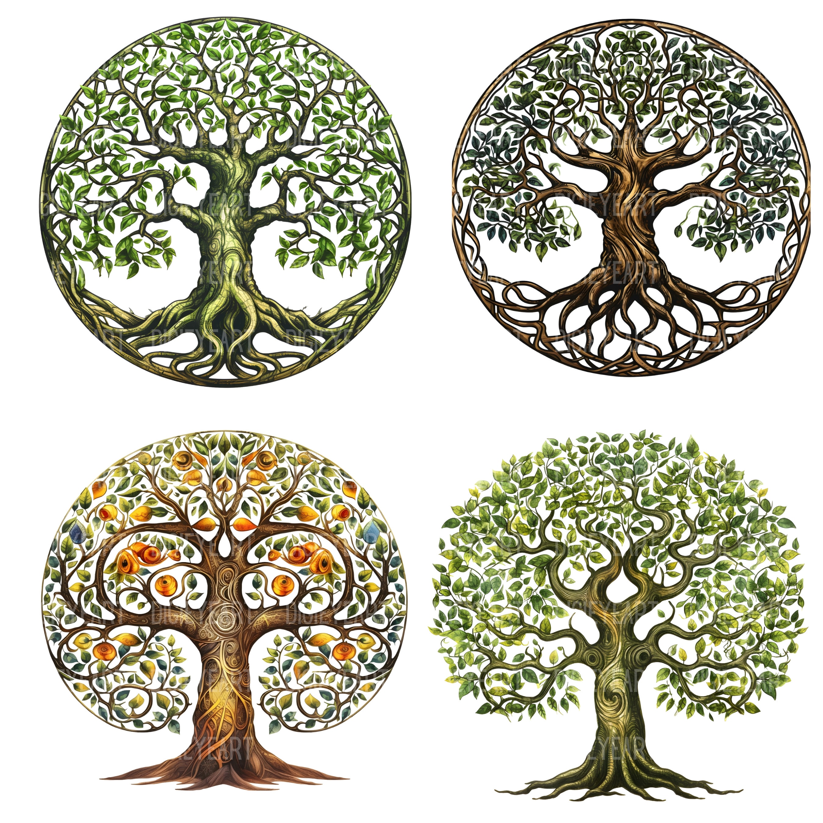 Celtic Tree Clipart, Tree of Life Clip Art Png, Celtic Tree CU Clipart ...
