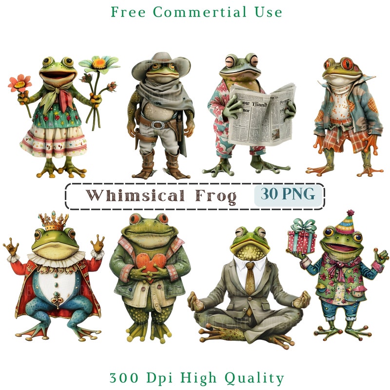 Whimsical Frog - Etsy