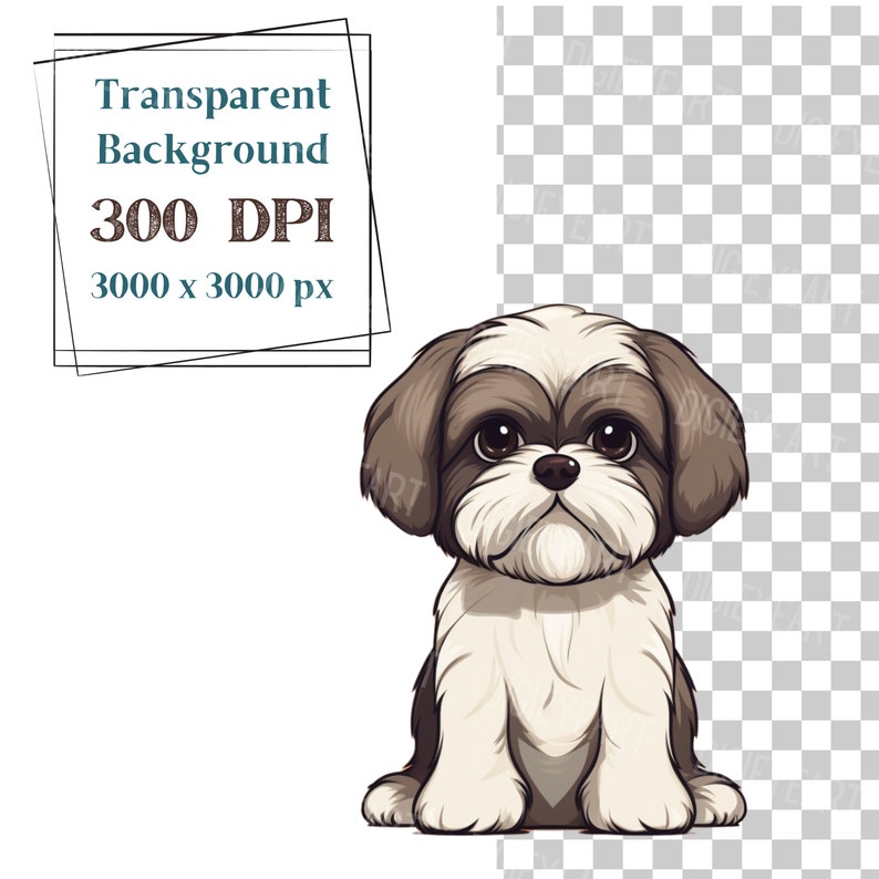 Kawaii Cute Dogs Clipart Kawaii Dog Clip Art Puppies Png - Etsy