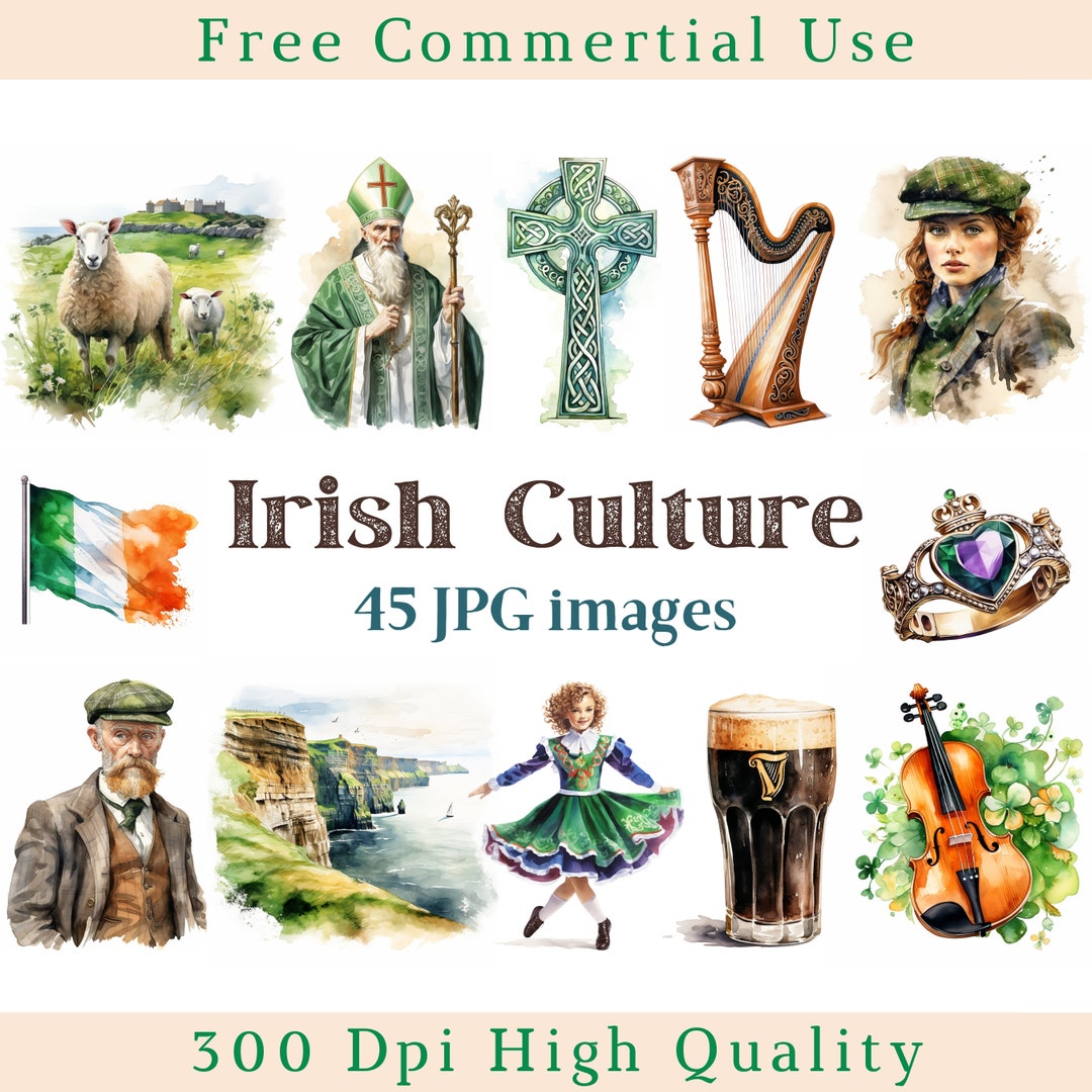 Watercolor Irish Culture Clipart, Ireland Clip Art, Irish Dance Jpg ...