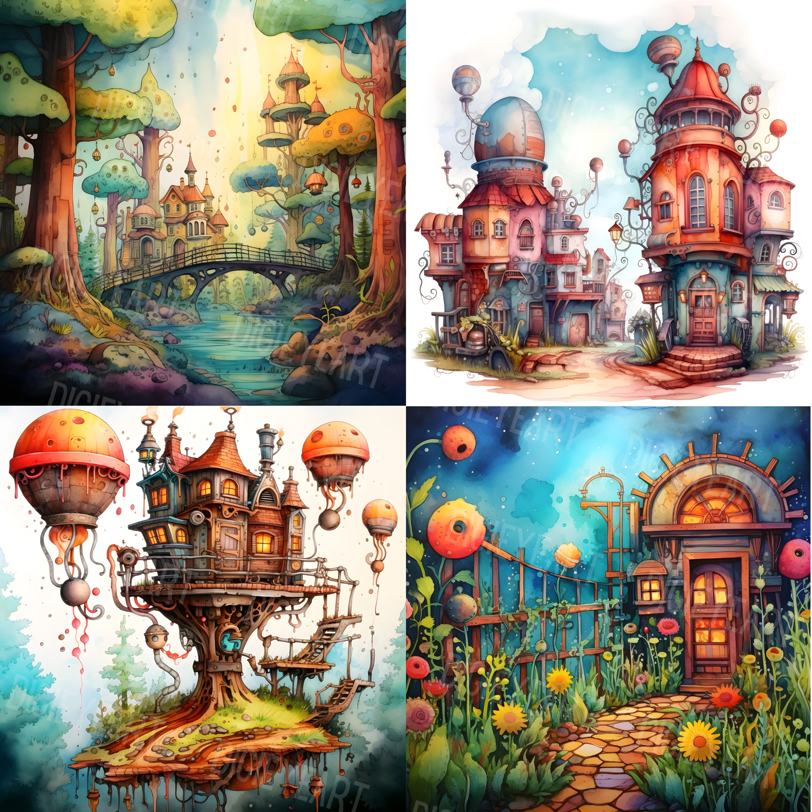 Steampunk Fairy Word Clipart Fairy World Clip Art Magic - Etsy