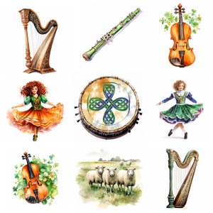 Watercolor Irish Culture Clipart, Ireland Clip Art, Irish Dance Jpg ...