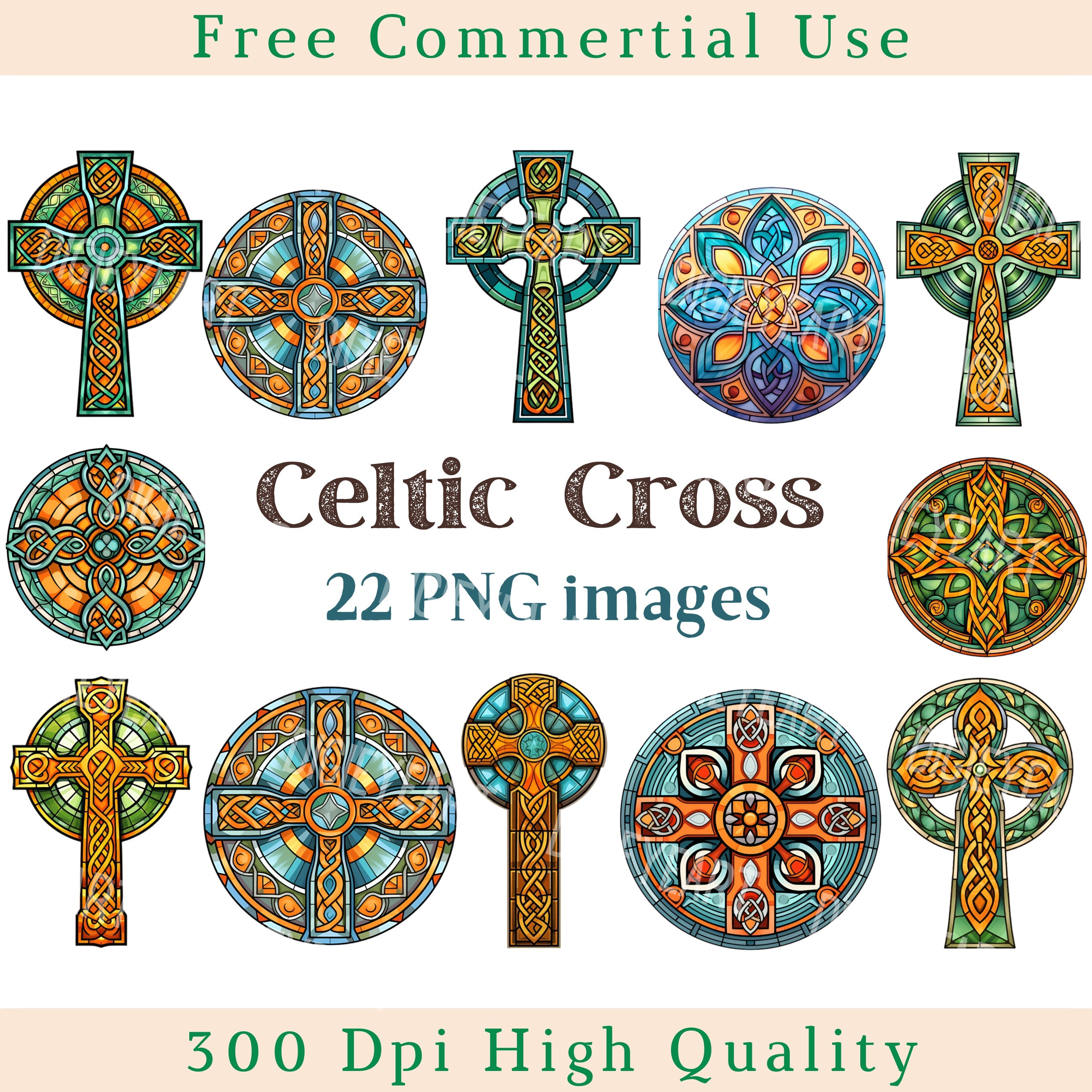 Irish Celtic Cross Clip Art