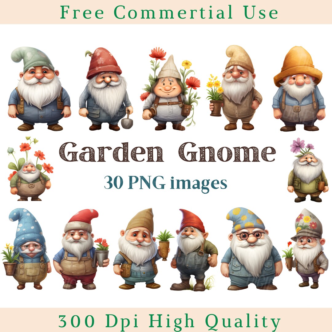 Garden Gnomes Clipart, Cute Gnome Clip Art Png, Dwarf Images ...