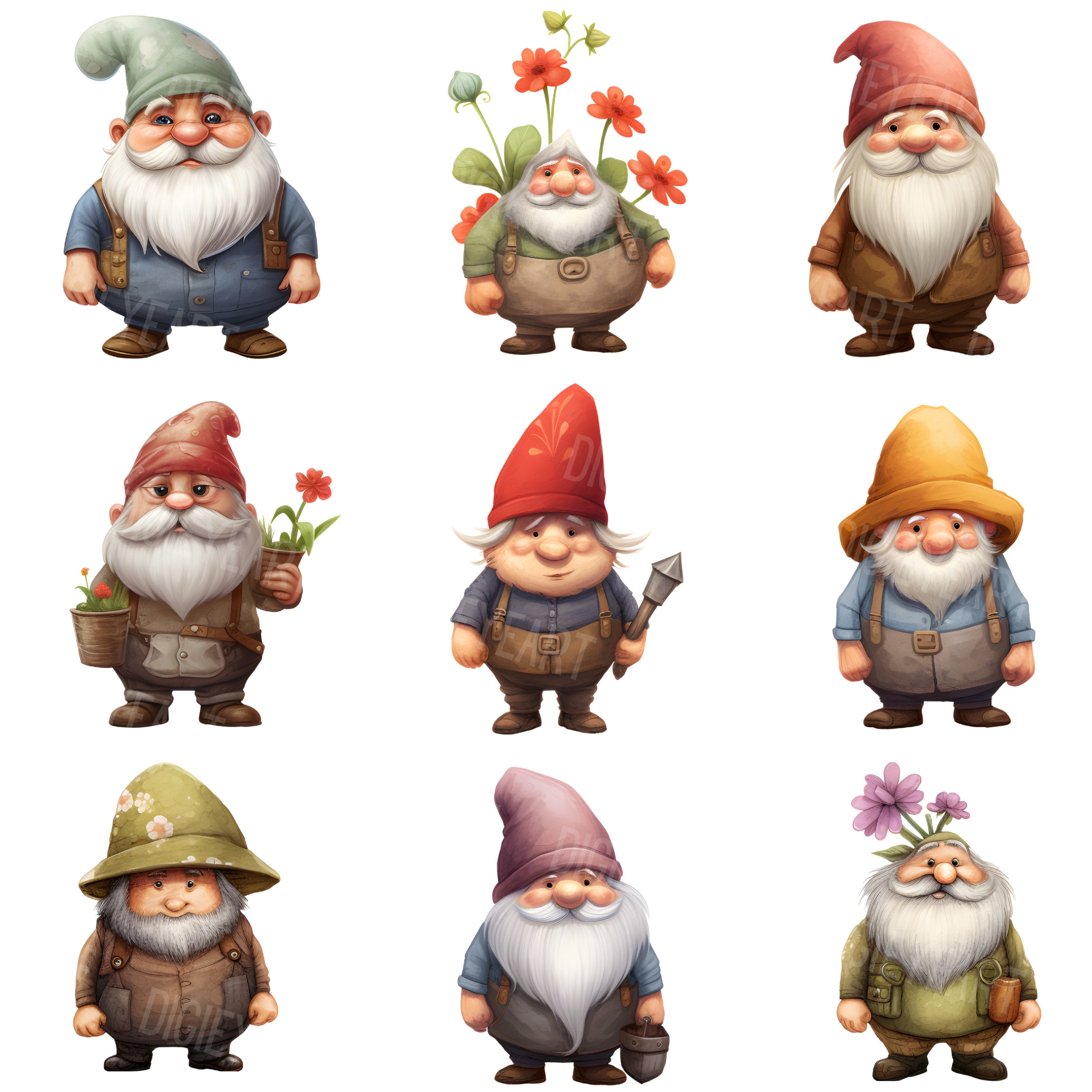 Garden Gnomes Clipart, Cute Gnome Clip Art Png, Dwarf Images ...