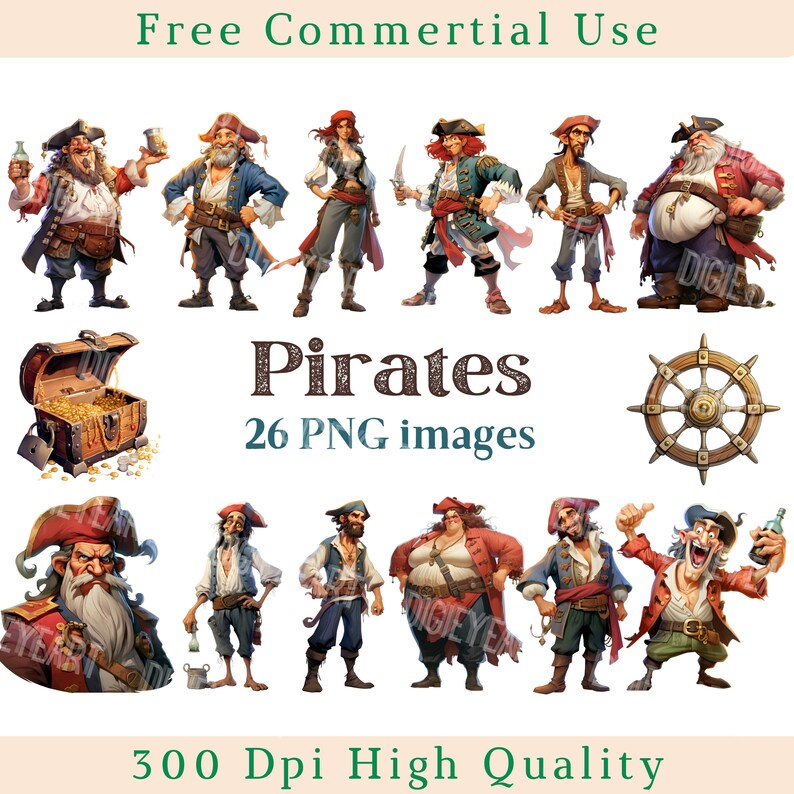 Pirates Clipart, Sea Rovers Clip Art, Raiders Image, Cute Pirate Images ...