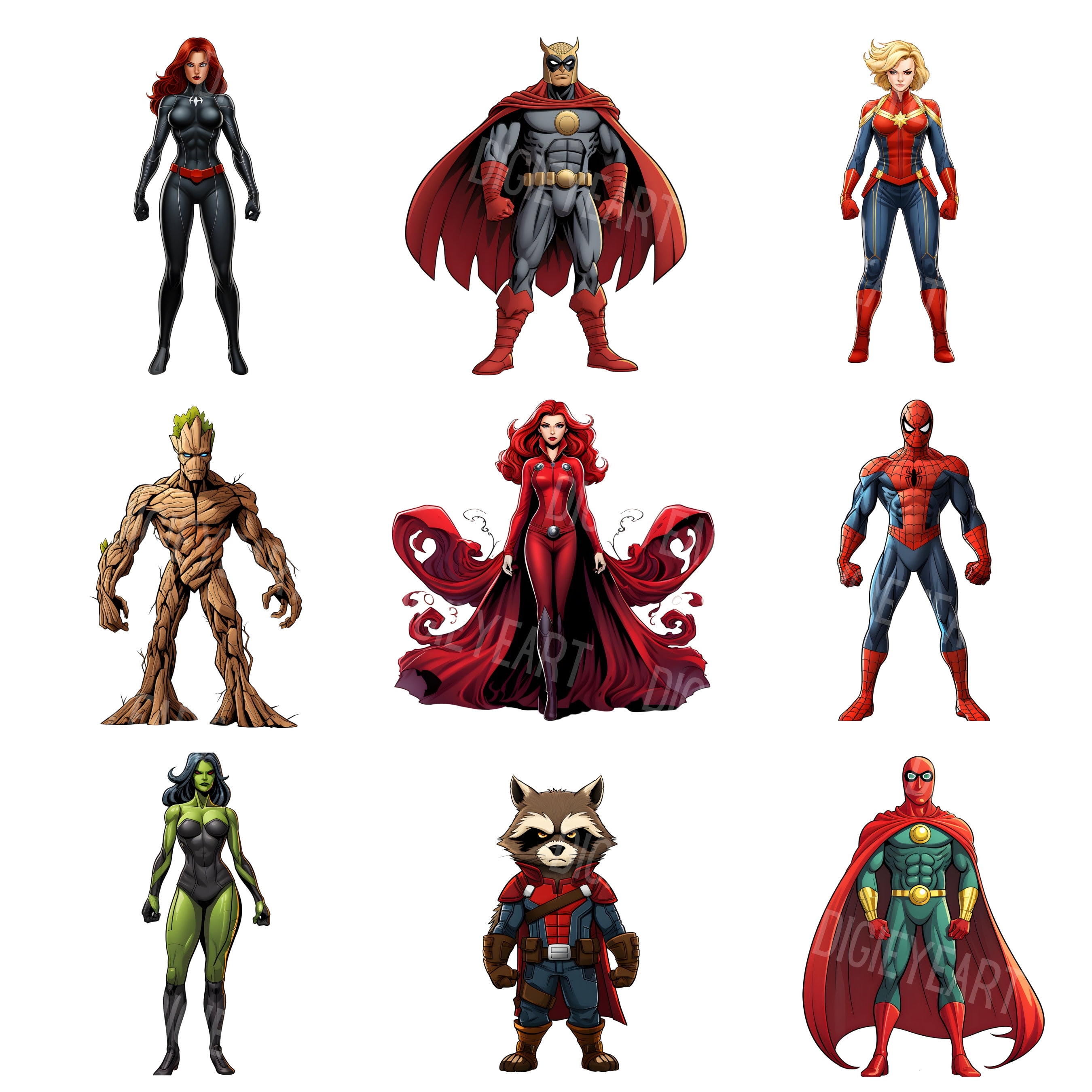 Marvel Superheroes Clipart, Adventures Clip Art Png, Hulk, Iron Man ...