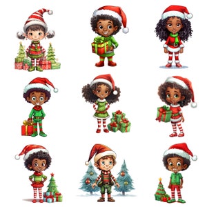 Christmas Elf Clipart, Cute Elves Clip Art Png, Christmas Image, CU ...