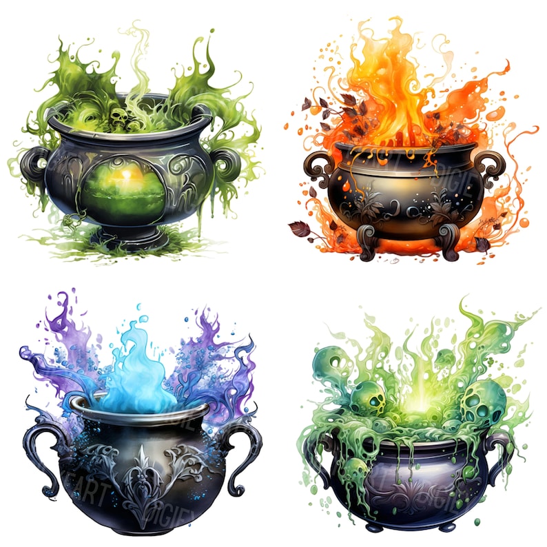 Whitch's Cauldron Clipart, Cauldron Clip Art Png, Halloween Image ...