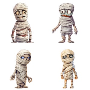 Cute Mummy Clipart, Mummy Art Png, Halloween Image, Commercial Use ...