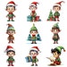 Christmas Elf Clipart, Cute Elves Clip Art Png, Christmas Image, CU ...
