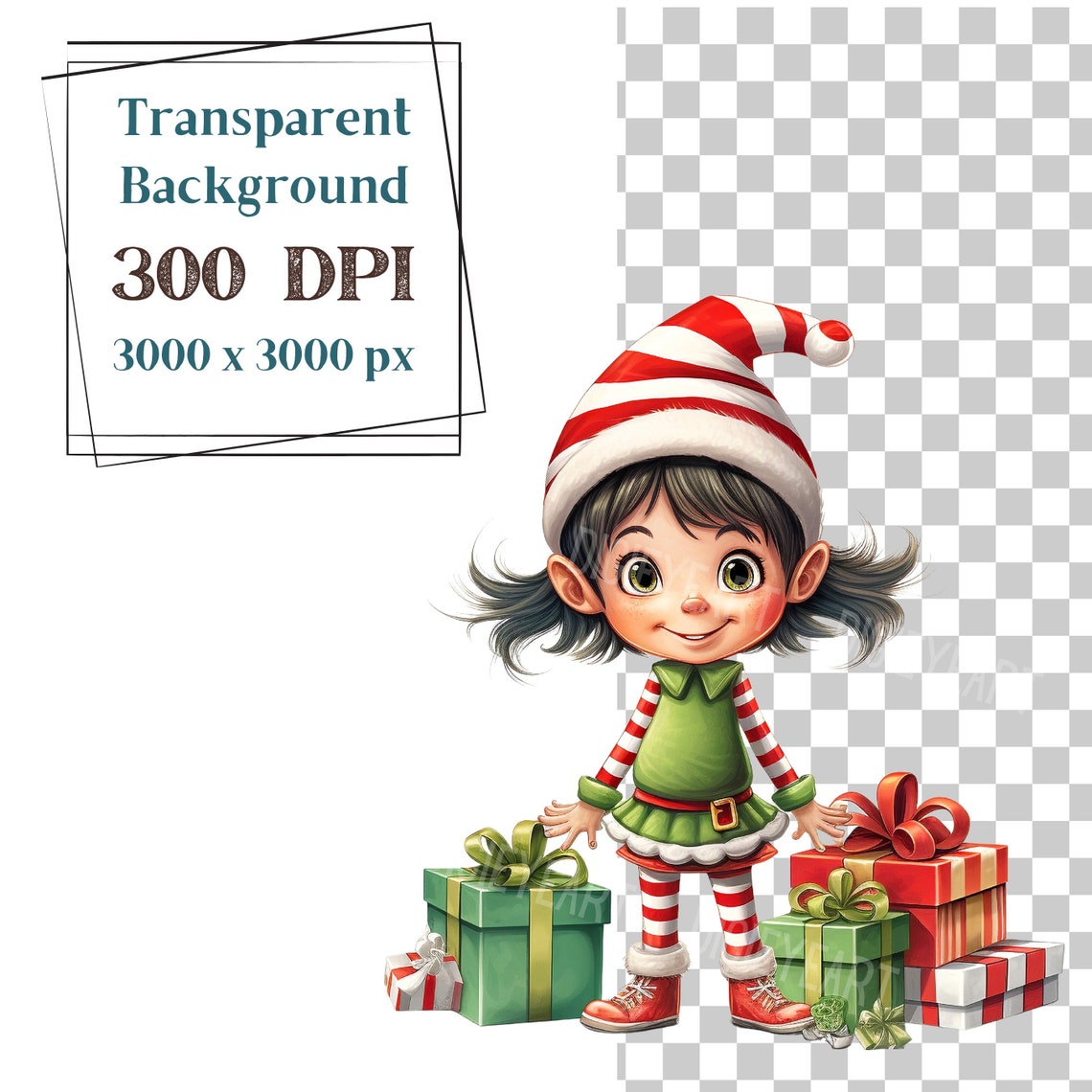Christmas Elf Clipart, Cute Elves Clip Art Png, Christmas Image, CU ...