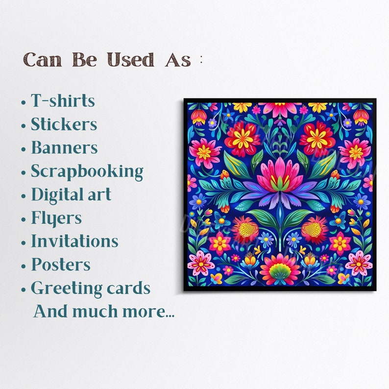 Seamless Mexican Pattern Digital Paper, Etnic Style Digital Papers ...