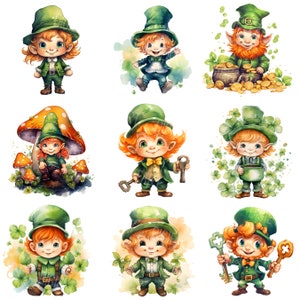 Watercolor Leprechauns Clipart, Leprechaun Clip Art, Fairy Jpg ...