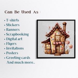 Sweet House Clipart, Candy House CU Clip Art Png, Magic Digital ...