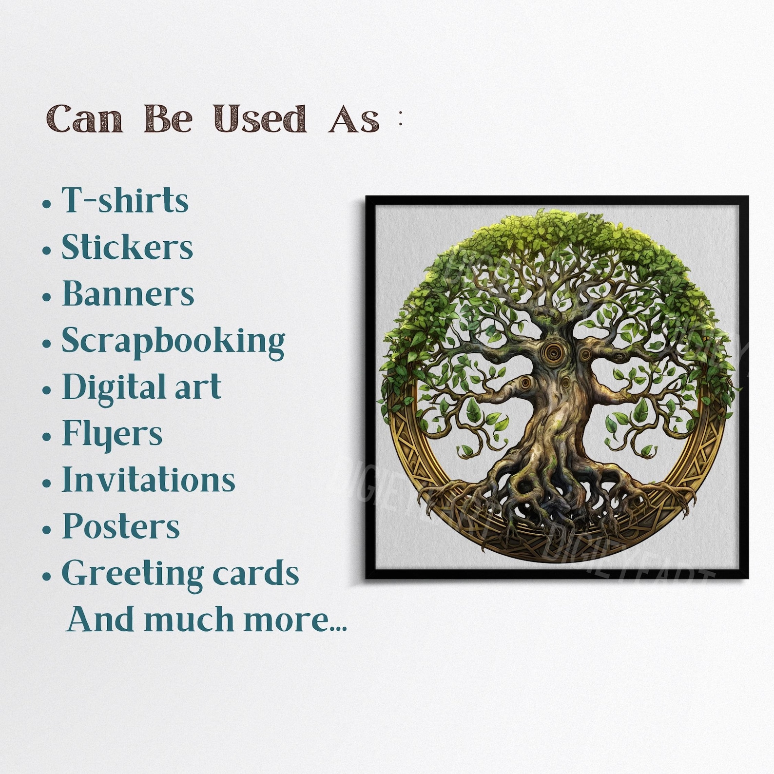 Celtic Tree Clipart, Tree of Life Clip Art Png, Celtic Tree CU Clipart ...