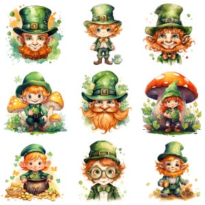 Watercolor Leprechauns Clipart, Leprechaun Clip Art, Fairy Jpg ...
