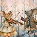 Whimsical Mouse Clipart, Quirky Mice Clip Art, Mixed Media Mouse PNG ...