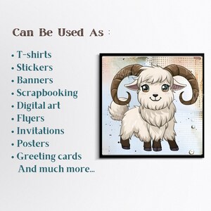 Kawaii Farm Animas Clipart, Cow Pig Horse Sheep Duck Goose CU Clip Art ...