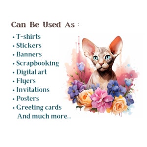 Watercolor Kittens in Flowers Clipart, Cats Clip Art, Cat Jpg, Kitties ...