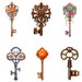 Vintage Key Clipart Magic Key Clip Art Png Fantastic Keys - Etsy