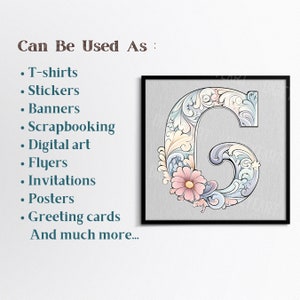 Pastel Rococo Alphabet Clipart, Letters Clip Art, Initials PNG, Letter ...