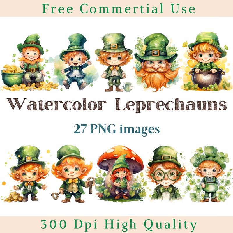 Leprechaun Clip Art - Etsy
