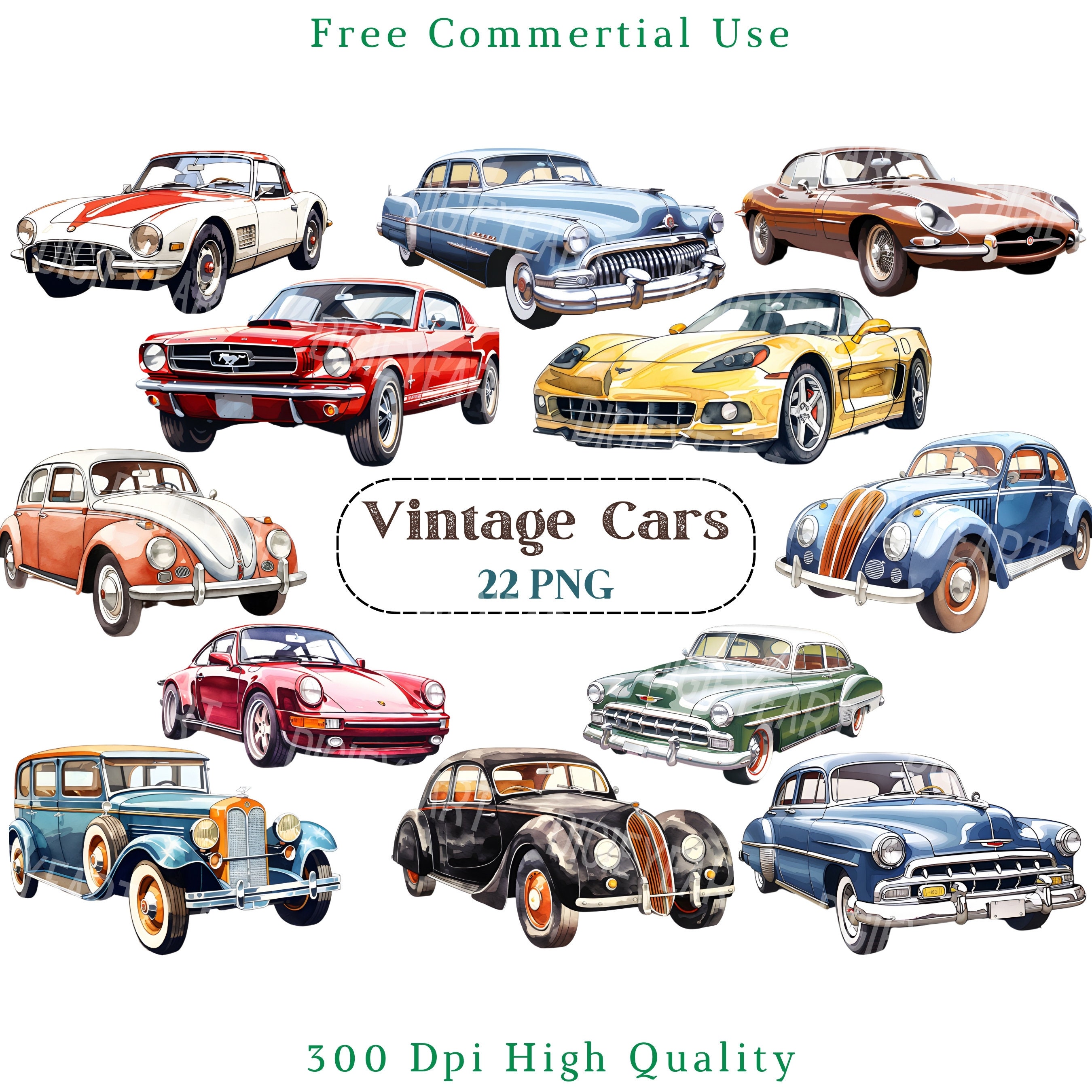 Vintage Car Clipart Retro Cars Art Png Antique Auto Image - Etsy Australia