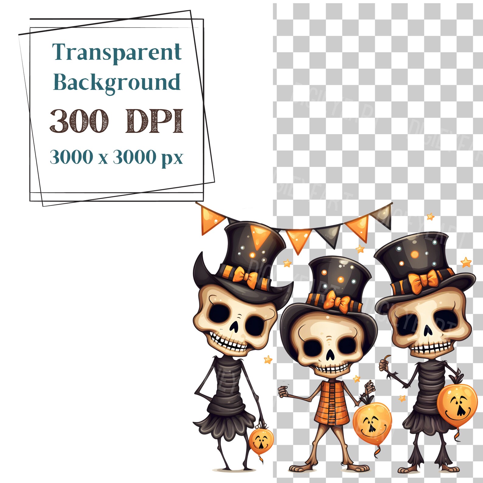 Cute Halloween Monsters Clipart, Halloween Clip Art, Spooky Image ...