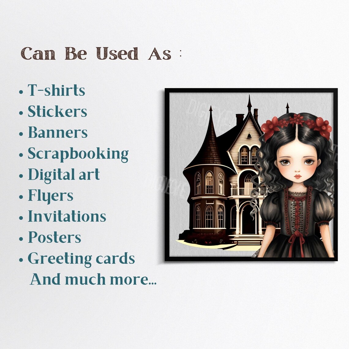 Gothic House Clipart Halloween Spooky House CU Clip Art - Etsy
