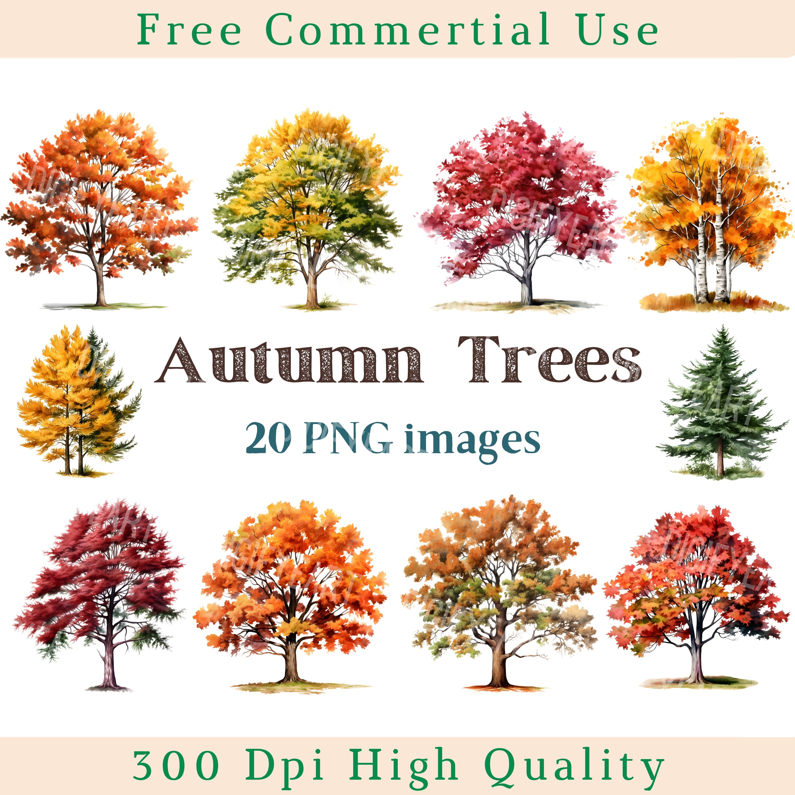 Free Fall Tree Clip Art