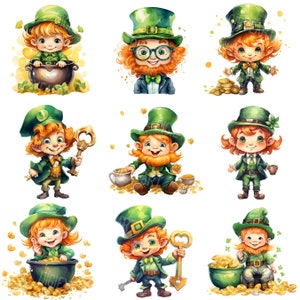 Watercolor Leprechauns Clipart, Leprechaun Clip Art, Fairy Jpg ...
