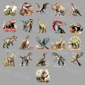 Dinosaurs Clipart, T-rex Clip Art Png, Dinosaur Image, Commercial Use ...