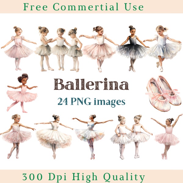 Ballerina Clipart - Etsy