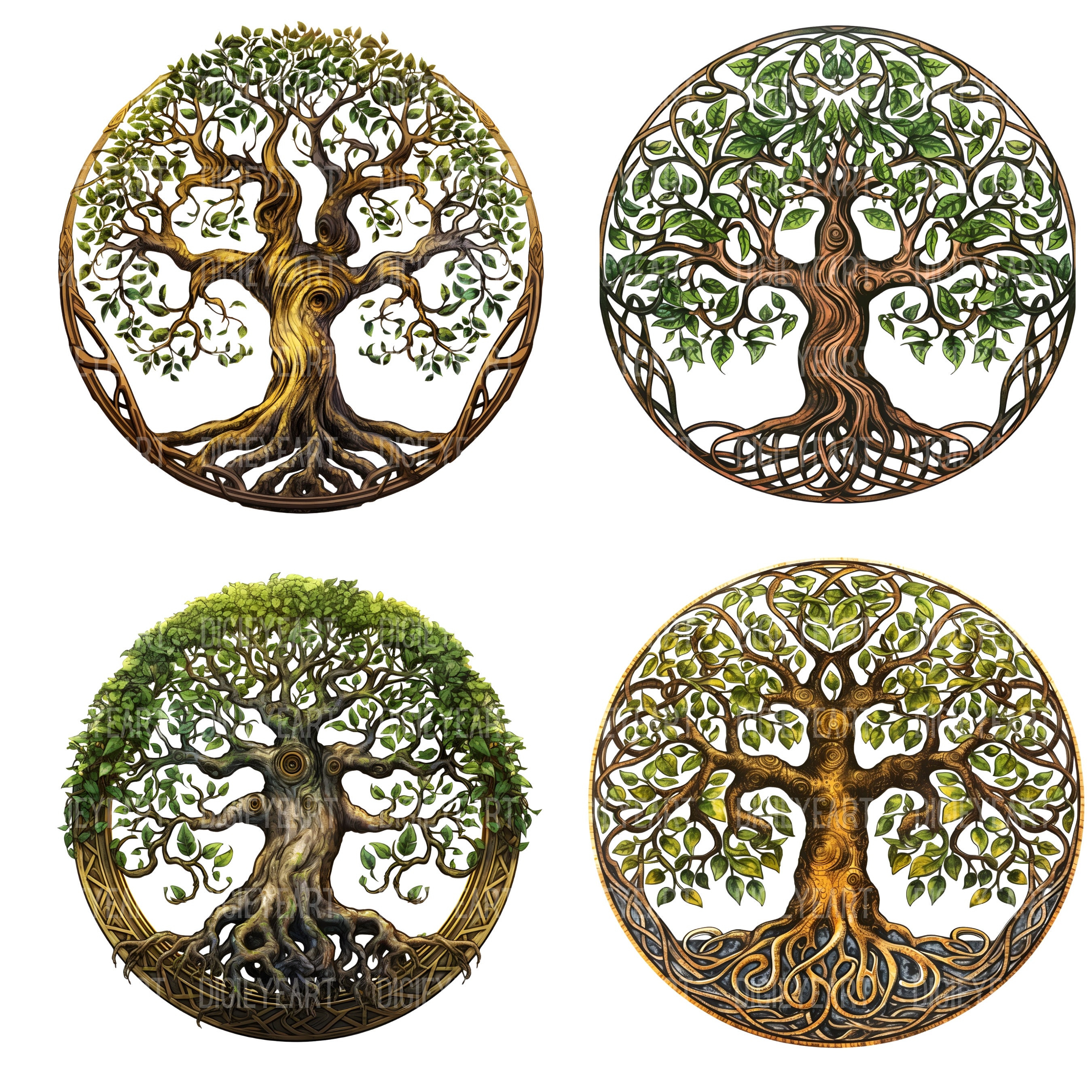 Celtic Tree Clipart, Tree of Life Clip Art Png, Celtic Tree CU Clipart ...