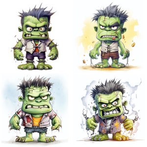 Frankenstein's Monster Clipart, Halloween Clip Art, Monster Jpg, Spooky ...