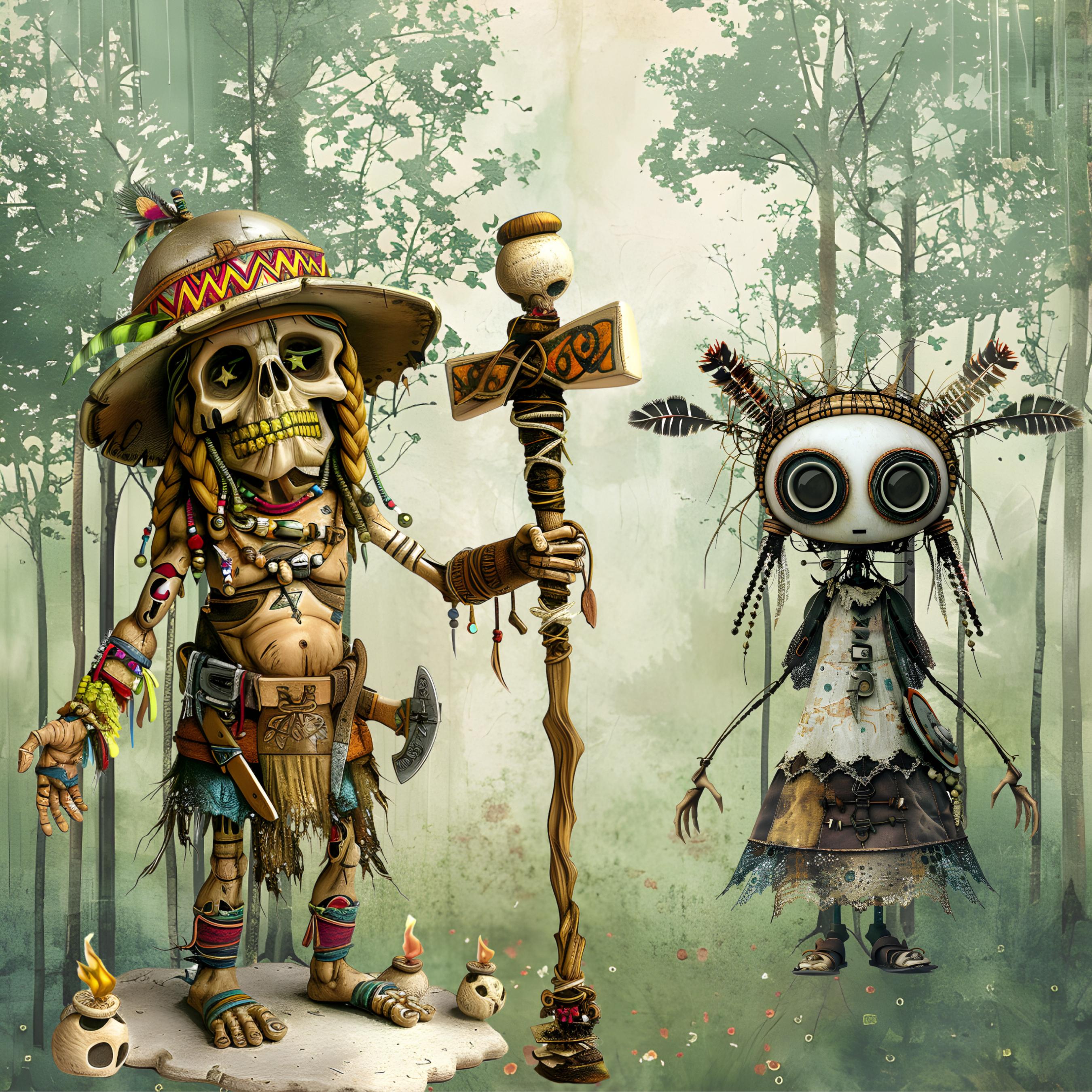 Mixed Media Voodoo Clipart, Halloween Voodoo Clip Art Png, Spooky Image ...