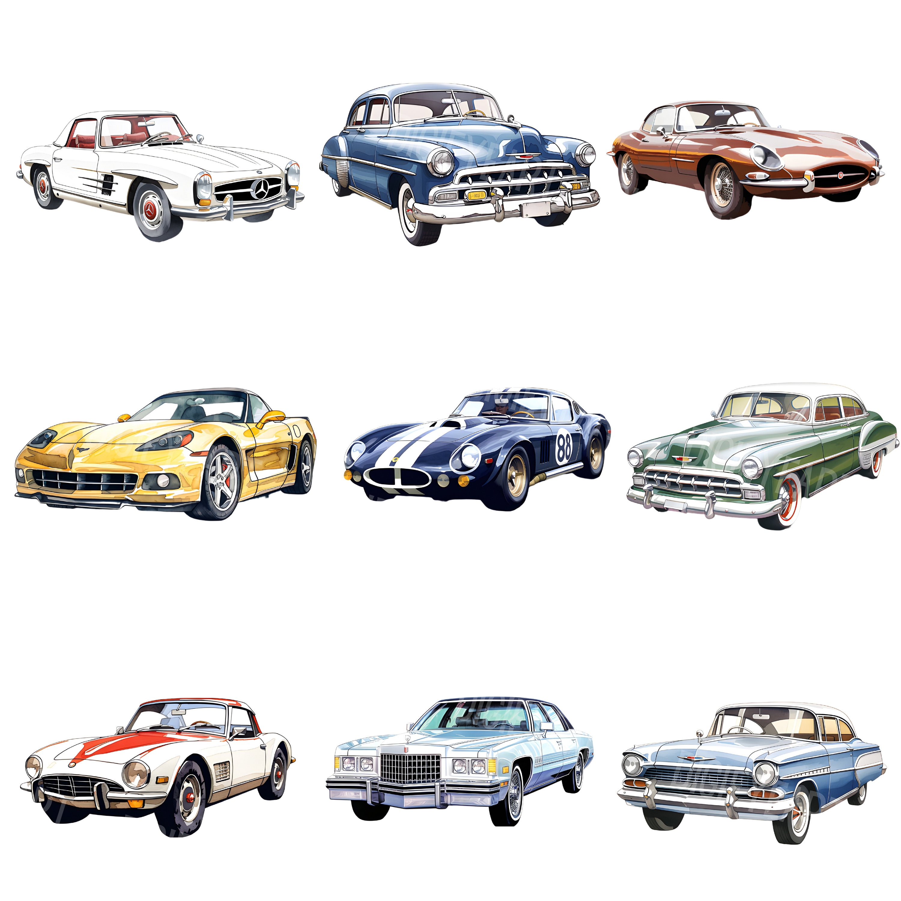 Vintage Car Clipart Retro Cars Art Png Antique Auto Image - Etsy Australia