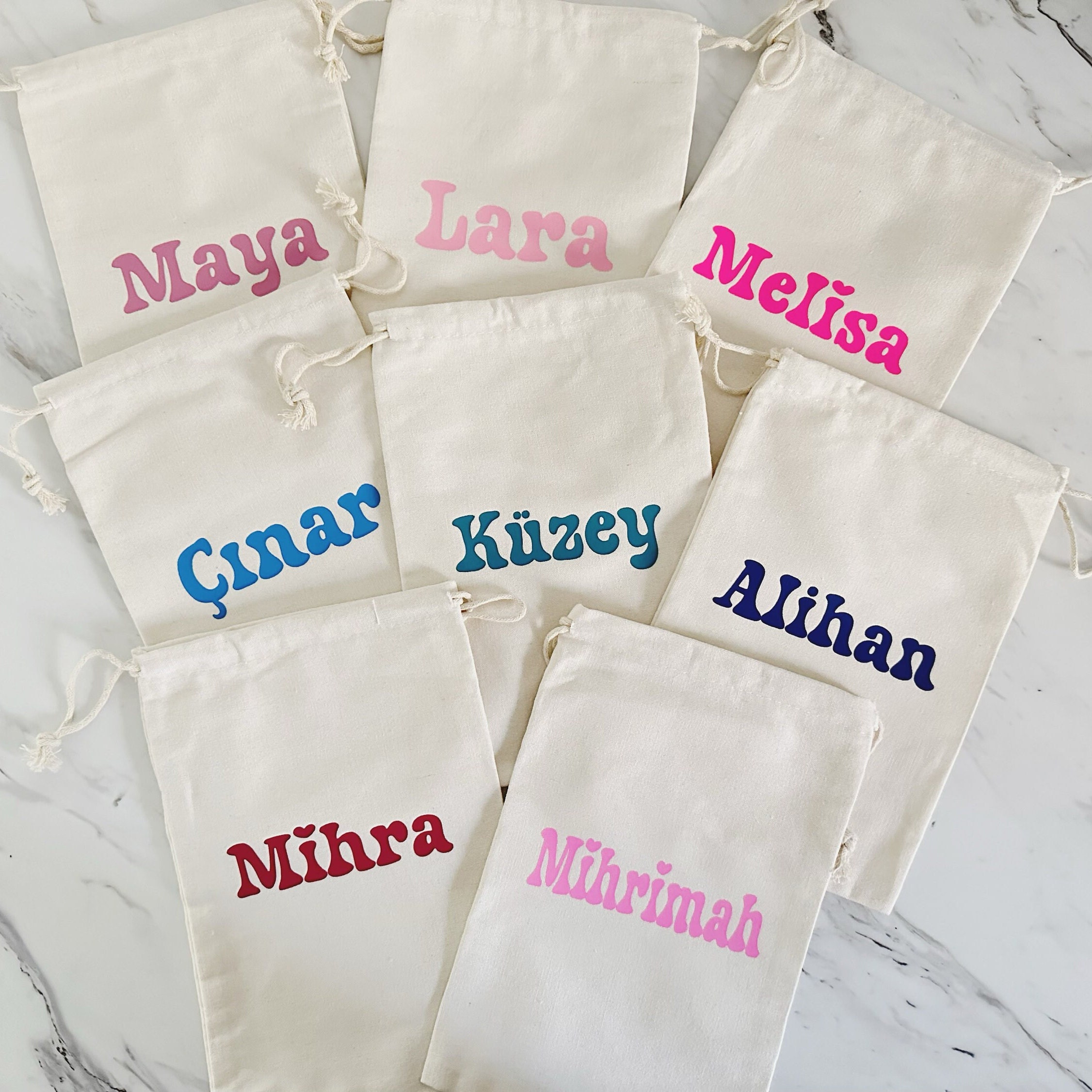 Personalised Kids Name Loot/lollie Bags Birthday Favours - Etsy